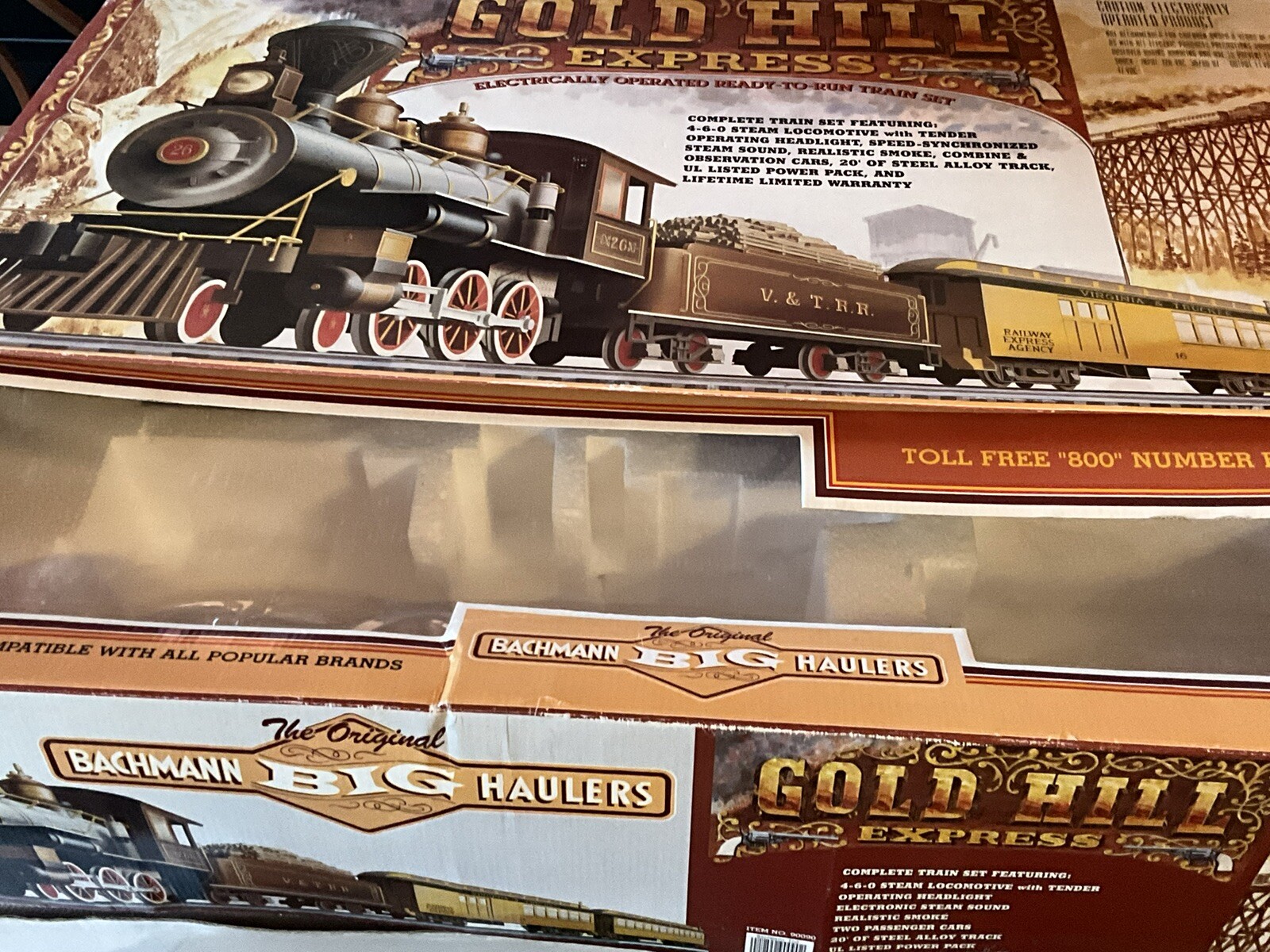 Bachmann -Big Haulers -G Scale -Gold Hill Express, Electric Train Set ...