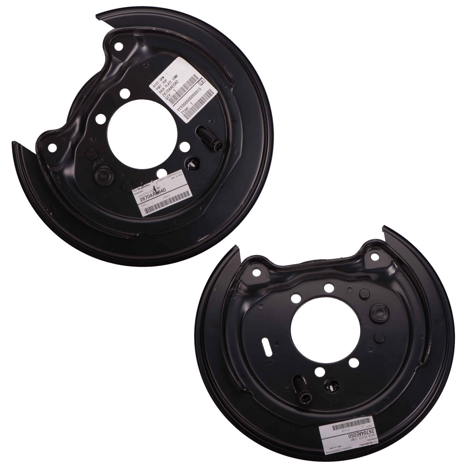 OEM 2000-2009 Subaru Rear Left & Right Brake Dust Shield SET Legacy ...