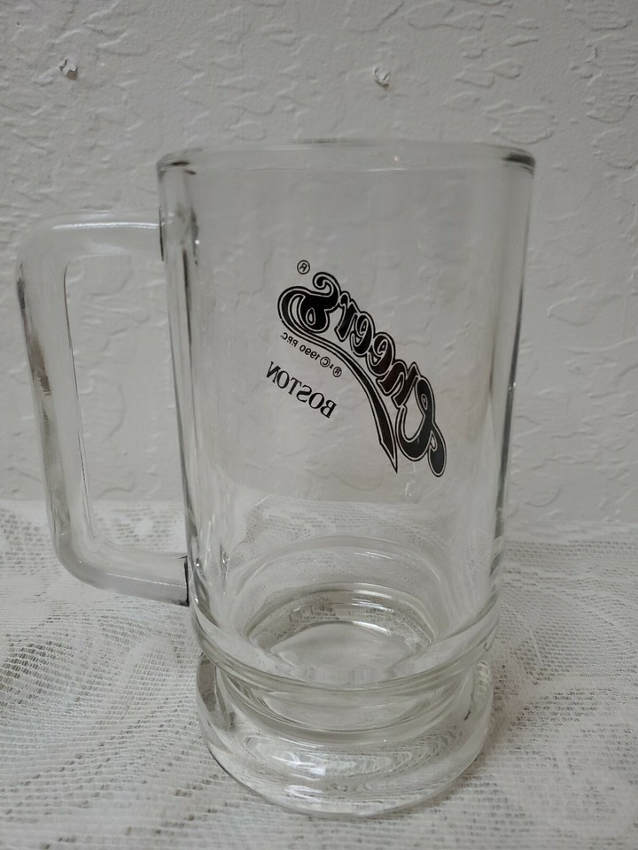 Vintage CHEERS Boston Bar NORM Novelty Beer Mug Stein Glass with Handle ...