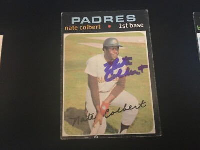 Autographed 1971 Topps Nate Colbert TOUGH #H-1 | eBay