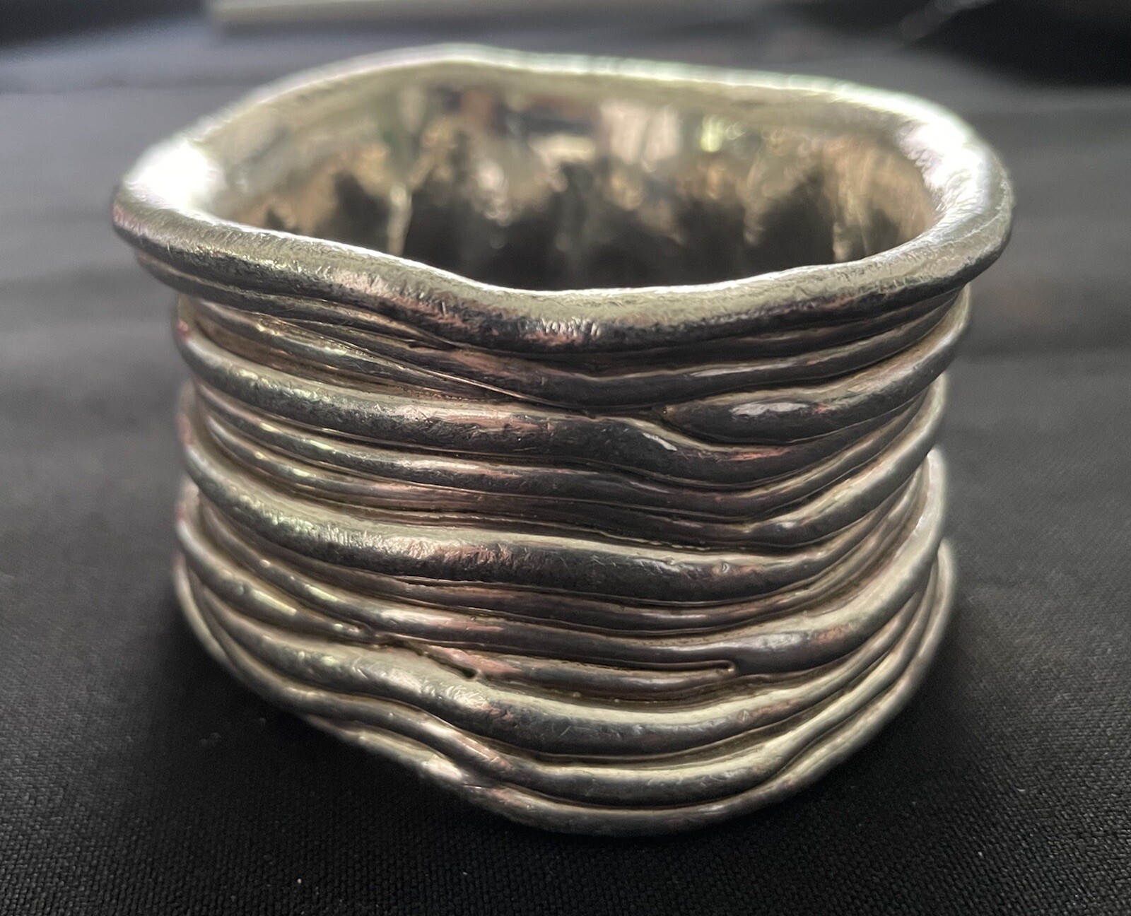 BAT-AMI ISRAEL 925 Sterling Silver Bangle Bracelet 2”… - Gem