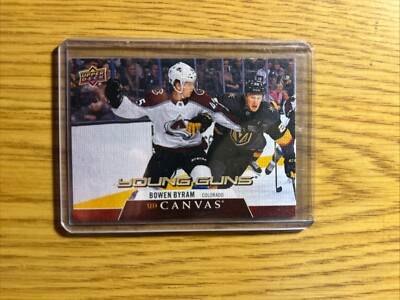 2020-21 Upper Deck UD Canvas Young Guns #C108 Bowen Byram Rookie Avs ...