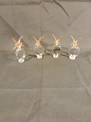 Glass Hummingbird Napkin Rings Set Of 4 | eBay