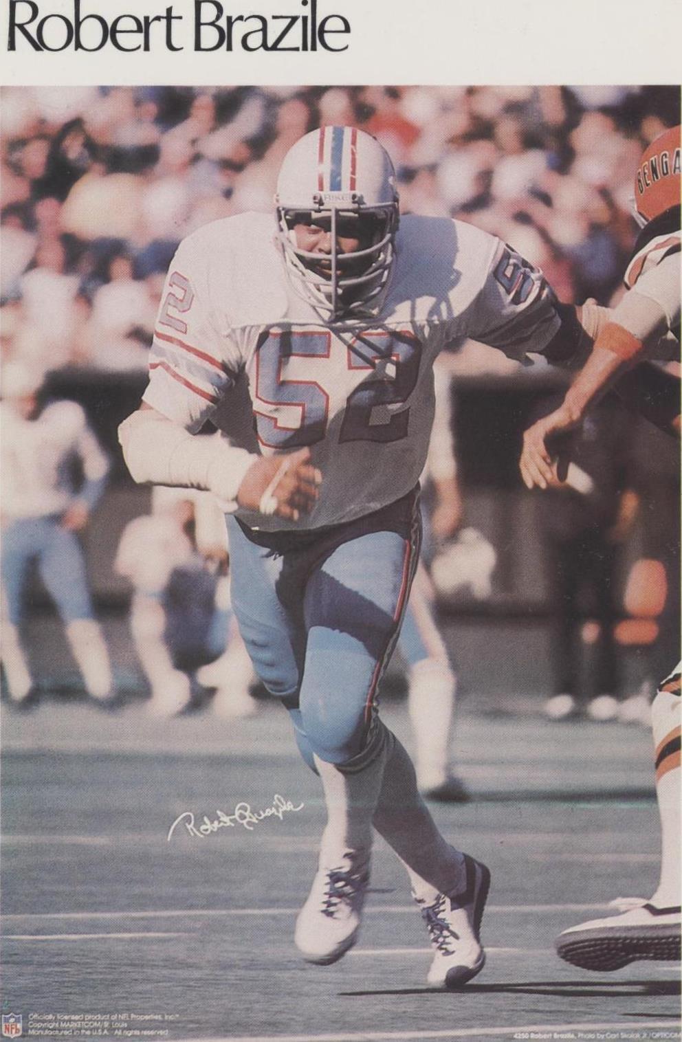 1981 Marketcom Mini Posters - Robert Brazile #40 for sale online | eBay