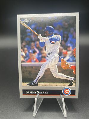 Sammy Sosa MINT ~ 1992 Leaf #412 🐻 Chicago Cubs ⚾️ series 2 card MINT ...