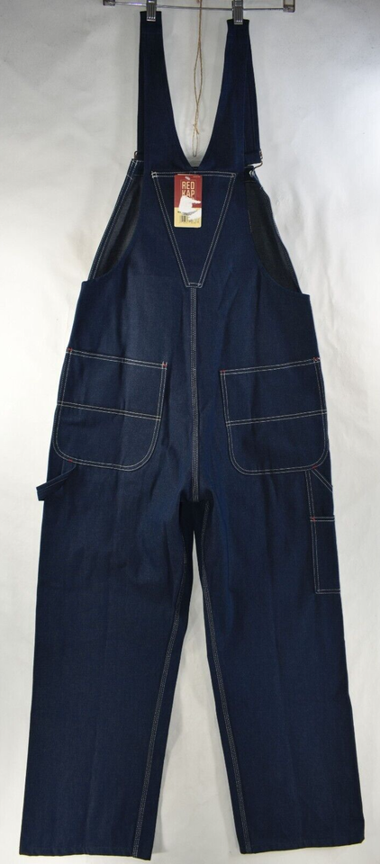 New Red Kap Bib Overalls Carpenter Classic Fit Blue Jean Denim Mens ...