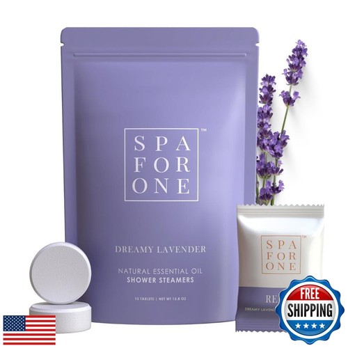 Spa For One Shower Steamers Aromatherapy 15 Pack - Lavender Natural ...