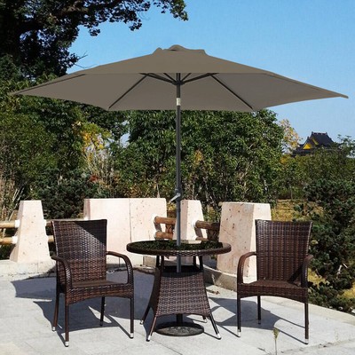 🔥 3M Large Parasol Umbrella Garden Patio Table Sun Shade Canopy with ...