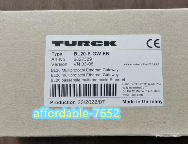 BL20-E-GW-EN TURCK New I/O Gateway Brand New By DHL or Fedex fast shipping | eBay