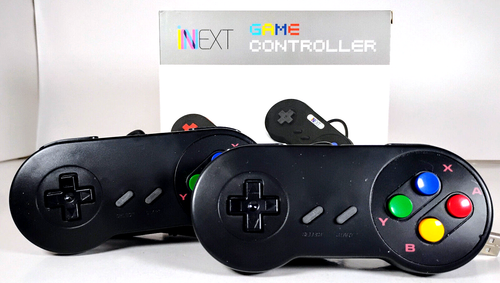 INNEXT Retro Gaming Wired USB Controllers SNES Black | eBay