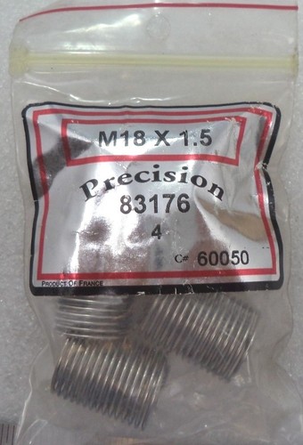 (4/Bag) Chrislynn Precision M18 X 1.5 LH Helical Thread Inserts, p/n 83176 | eBay