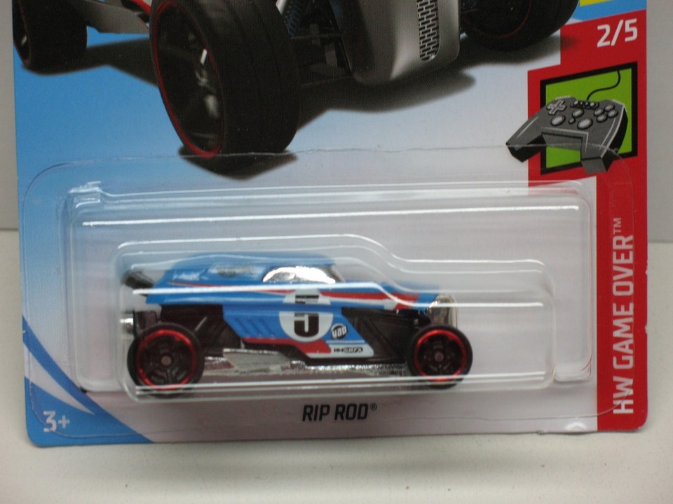 2019 HOT WHEELS RIP ROD HW GAME OVER SERIES BLUE 4/5 CARD 16/250 | eBay