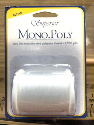 Superior Threads Mono Poly Invisible Polyester Thread Clear 004mm ...