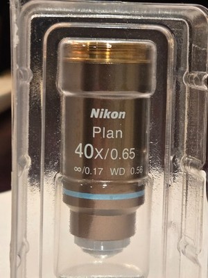 Nikon MRL00402 Plan 40x/0.65 ∞/0.17 WD 0.56 Microscope Objective Lens ...