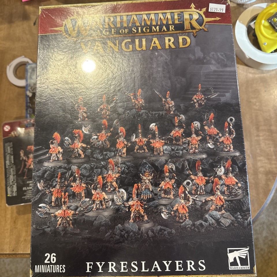 Age Of Sigmar Fyreslayers Army Lot - Flamebeards, Magmadroth, Vanguard ...