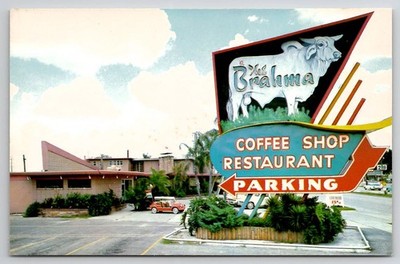 Ocala Florida The Brahma Restaurant and Cocktail Lounge Postcard K36 | eBay