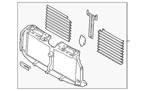 Genuine Ford Radiator Shutter Assembly FL3Z-8475-F | eBay