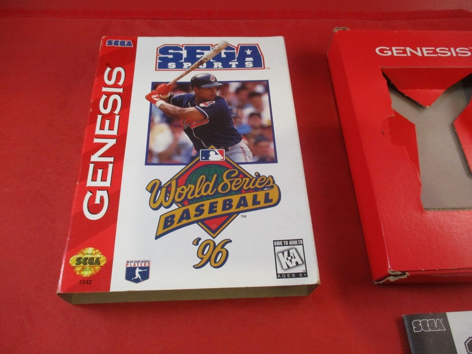 World Series Baseball '96 (Sega Genesis) COMPLETE w/ Box manual game ...