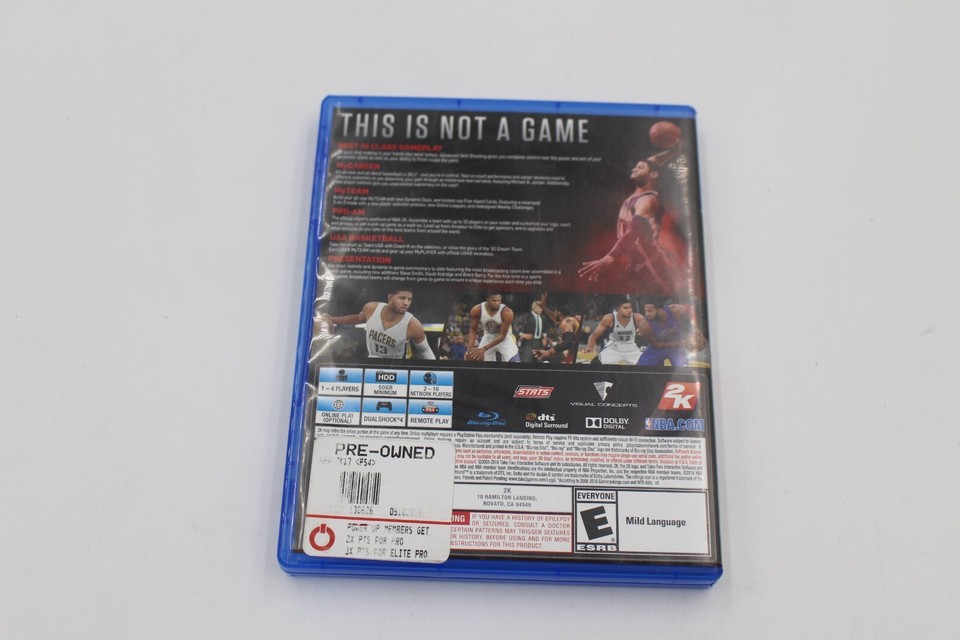 NBA 2K17 Basketball Sony PlayStation 4 PS4 Basketball Paul George Game ...