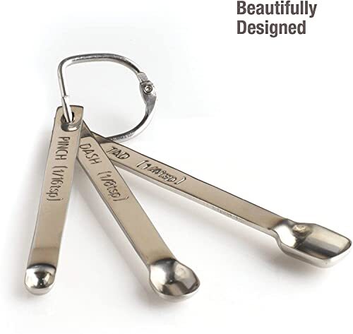 lbdepot Measuring Spoons Set Of 3 tad 1/4 Teaspoon Dash 1/8 Teaspoon ...