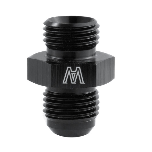 -6AN Flare To -6 ORB O Ring Boss Adapter AN Fittings ORB Anodized Black ...