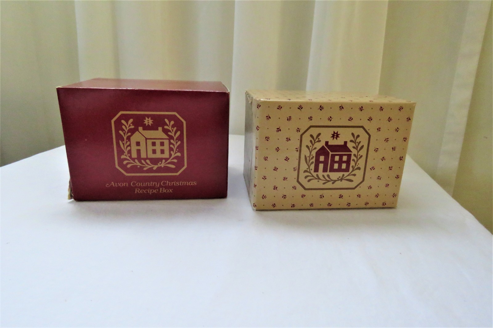 Christmas Country Recipe Box 1982 Avon Vintage Collectible | eBay