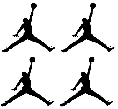 Michael Jordan Jumpman Basketball Sticker Nike Laptop Wall Art Decal ...