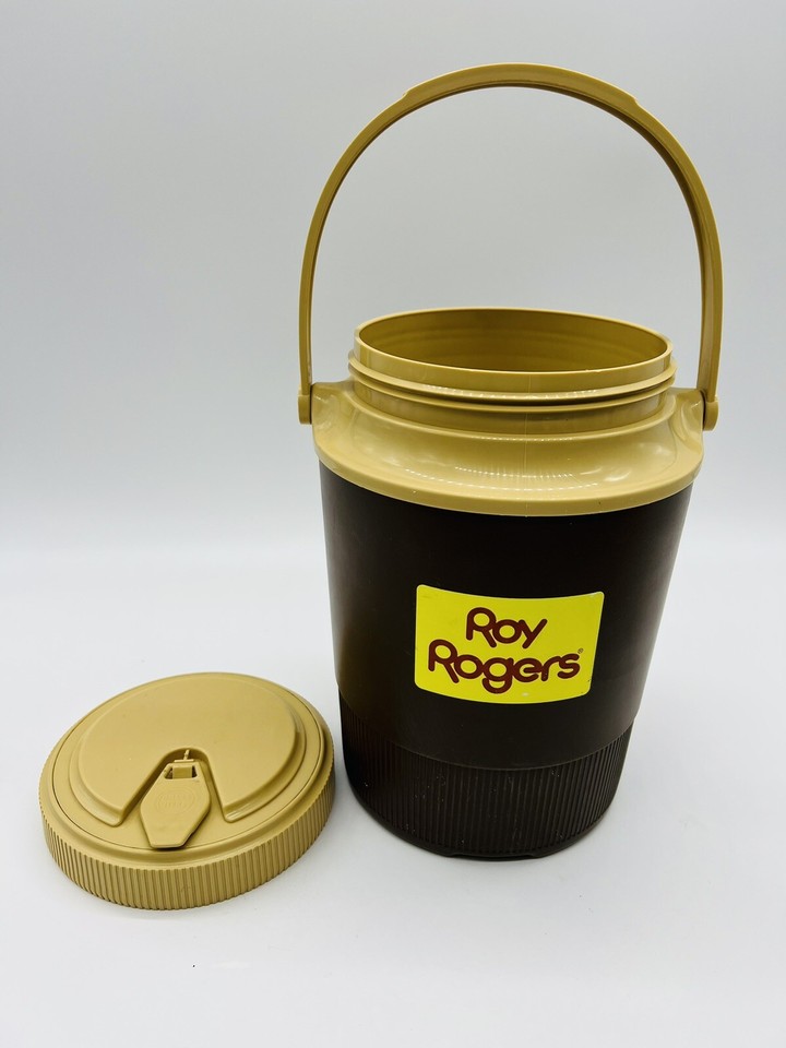 VTG Gott Model 1502 Roy Rogers Brown 1/2 Gallon Thermos Water Jug Tan ...