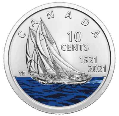 2021 Canada 100th Anniversary Bluenose Coloured 3 Coin Set | eBay
