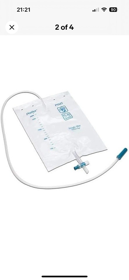 Prosys, 5pcs 2L Catheter bags, Non-sterile, Urine Drainage Bag - Night ...