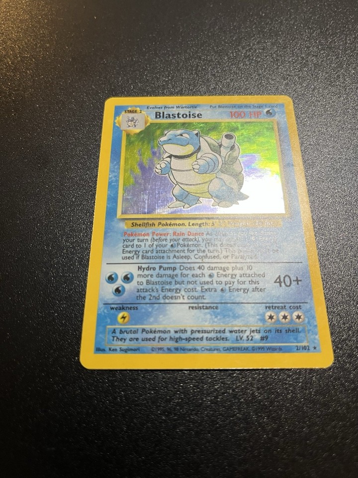 Blastoise Holo Rare 2/102 Base Set 1999 Unlimited Edition | eBay
