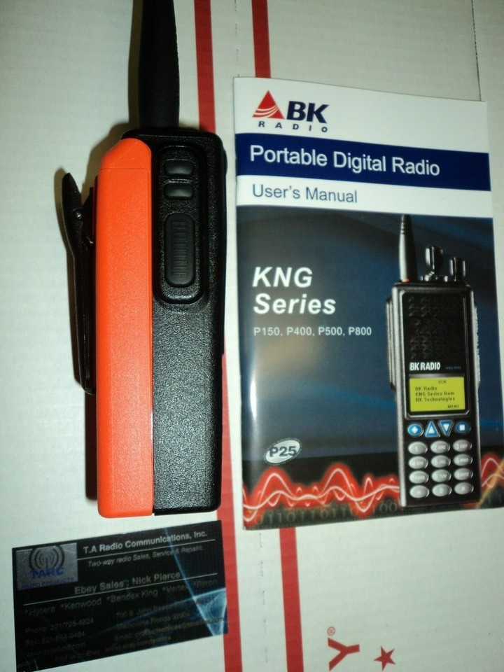 BK Radio KNG2-P150 Digital Portable Radio P25 APCO - 2048 Ch 6 Watt VHF ...