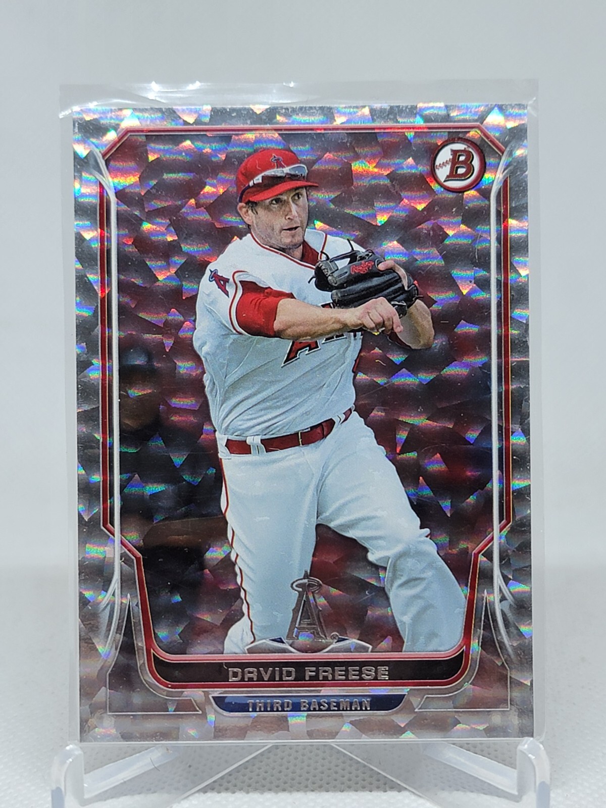 2014 Bowman Silver Ice Los Angeles Angels Baseball Card #74 David ...