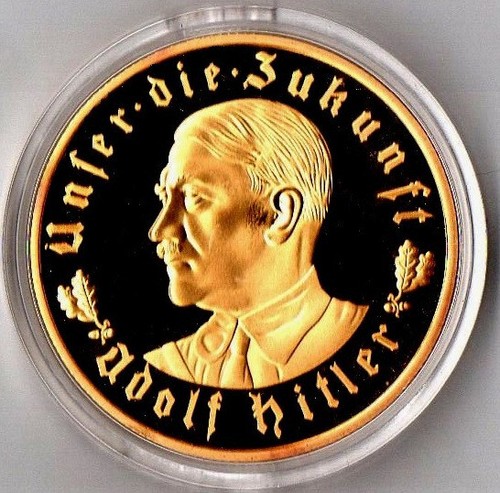 Germany WW2 Military 1Oz Antique Restrike Gold Plated Deutsche Reich ...
