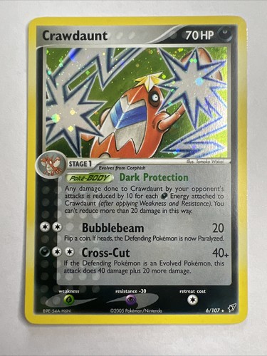 Crawdaunt 6/107 EX Deoxys Set Holo Rare Pokemon Card | eBay