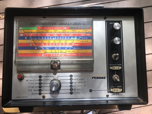 AWESOME L@@K Vintage Penske Engine Analyzer Garage Art | eBay