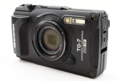 OM SYSTEM Olympus Compact Digital Camera Tough TG-7 Black Wi-Fi CMOS ...