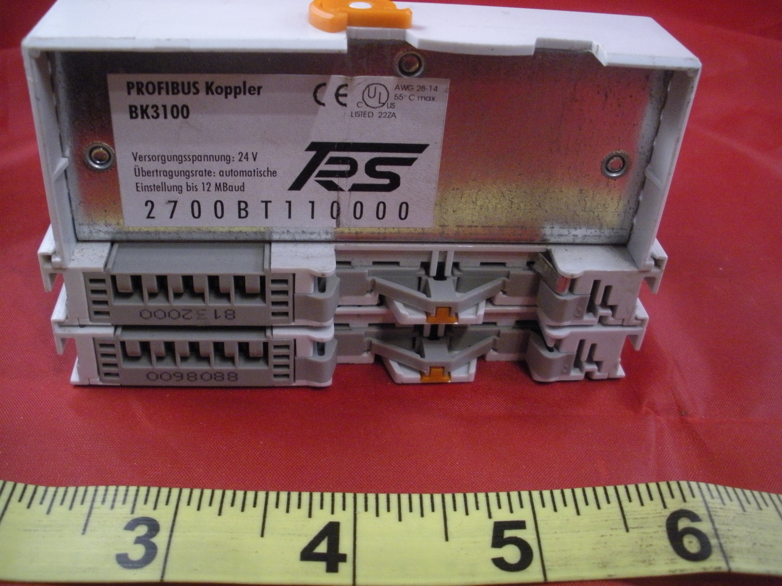 TR Systemtechnik BK3100 Profibus DP/FMS Koppler Bus Coupler Fieldbus ...