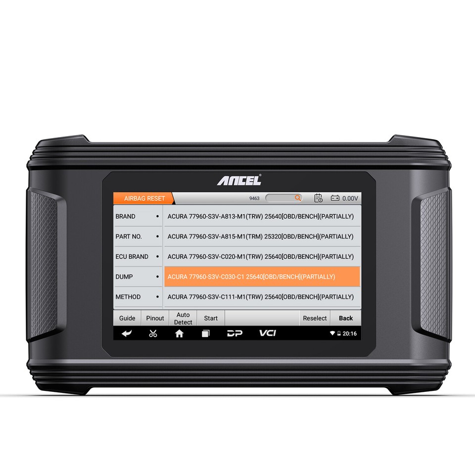 Ancel AR500 Car OBD2 Scanner SRS Clear Airbag Module Repair Read EEPROM ...