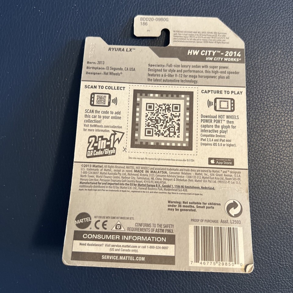 Hot Wheels 2014 City Ryura LX (5/250) *RED VERSION* | eBay