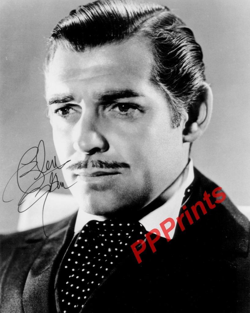 CLARK GABLE GONE WITH THE WIND SIGNED AUTOGRAPHED 10X8 REPRO PHOTO ...