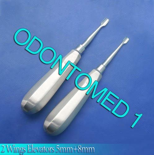 SET OF 2 WING WINGS WINGED DENTAL ELEVATORS 5MM 8MM | eBay