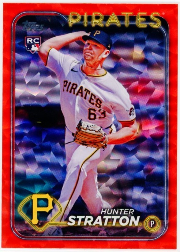 2024 Topps Update Series - Red Crackle Foilboard #US348 Hunter Stratton ...