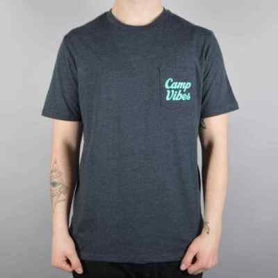 Poler Stuff Pocket Camp vibes Skate T-Shirt - Dark Grey Heather XL | eBay
