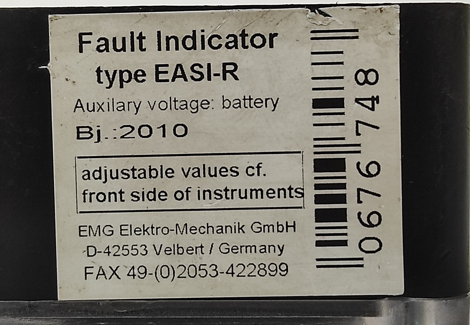 EMG EASI-R / EMG Electro-Mecnanik EASI-R Fault Indicator With Battery LED | eBay
