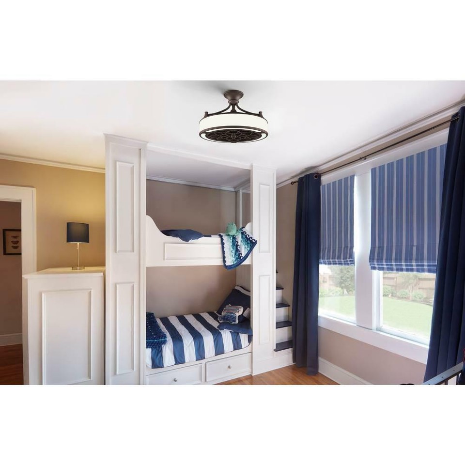 Ceiling Fan Windara LED Indoor Covered Indoor Bronze Light Kit Remote ...