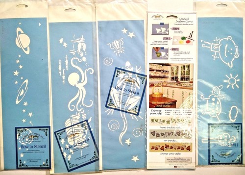 American Traditional Blue Laser Stencils 5"x16" Laser Cut 7mil Assorted ...