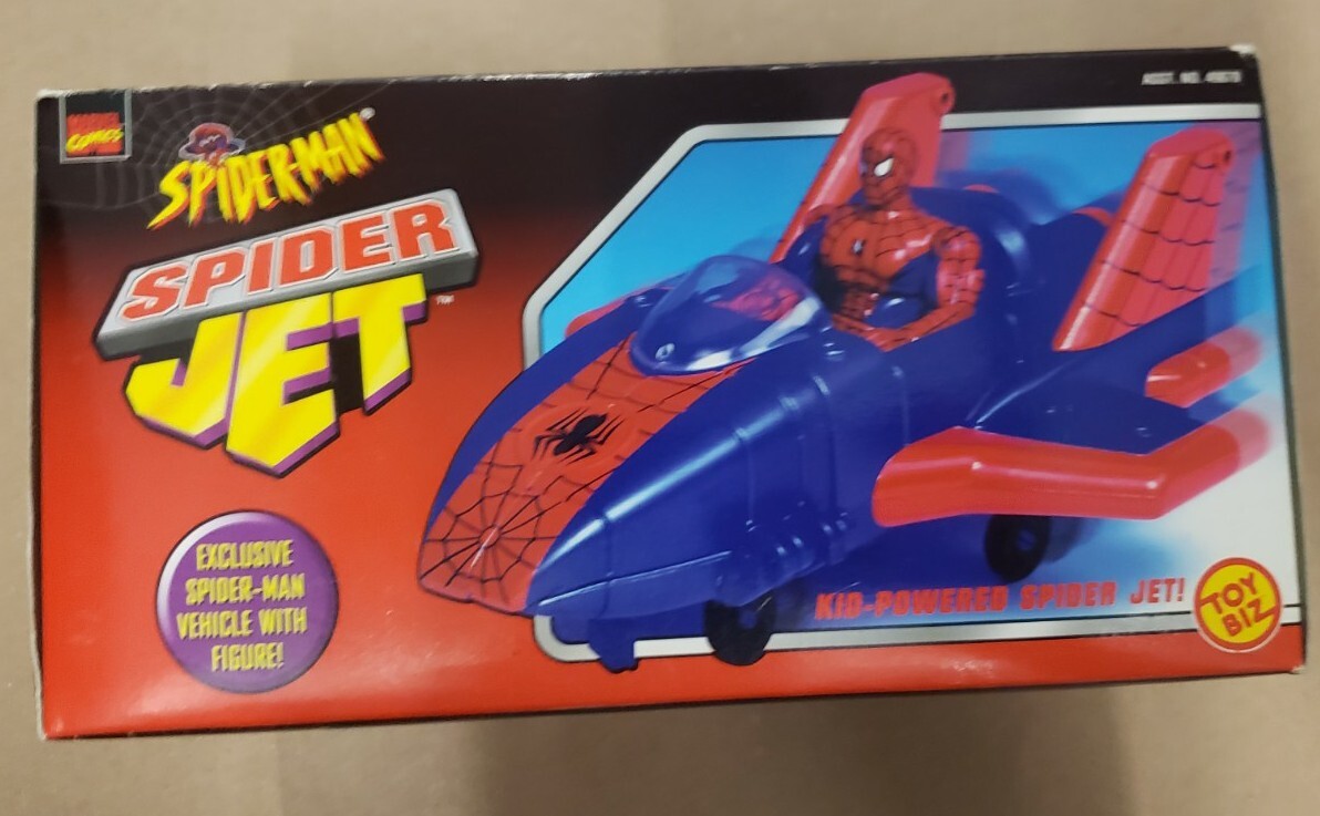 Marvel Comics Spiderman Spider Jet Vehicle w/ Exclusive Figure BRAND ...