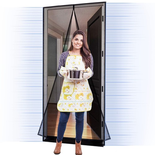 Yufer Magnetic Screen Door Fits Door Size 3680 Fiberglass Mesh Door ...