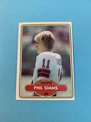 1980 Topps #225 Phil Simms ROOKIE, NM | eBay